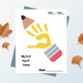 Back to School Printable First Day of School Handprint Printable ...