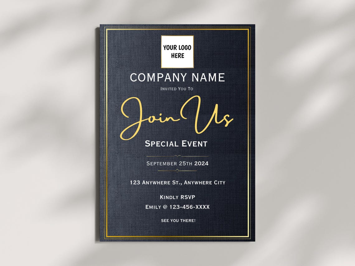 Business Special Event Invitation Template | Company Any Event ...