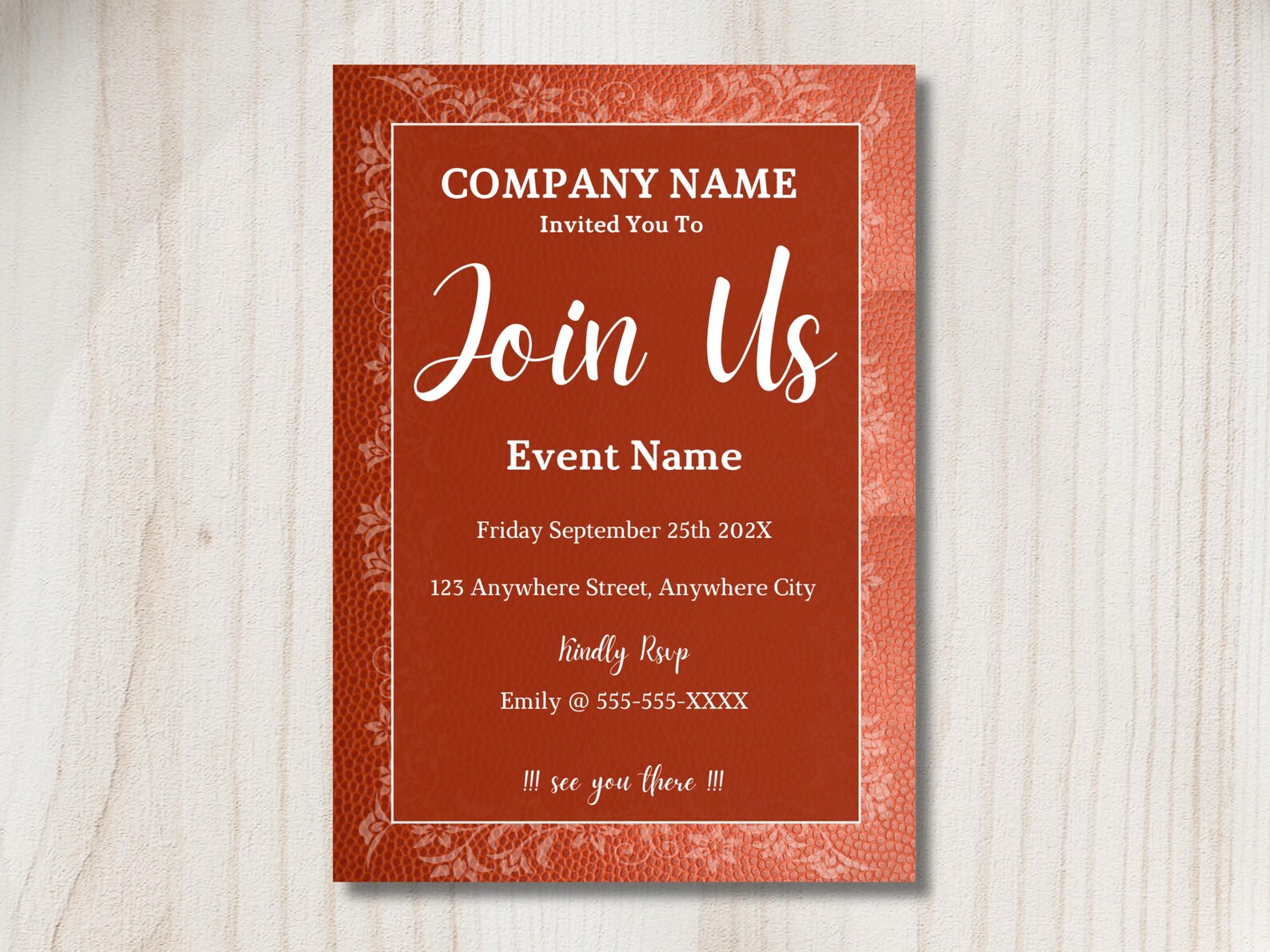 Business Special Event Invitation Template | Company Any Event ...