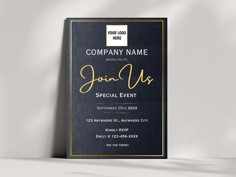 Business Special Event Invitation Template | Company Any Event ...
