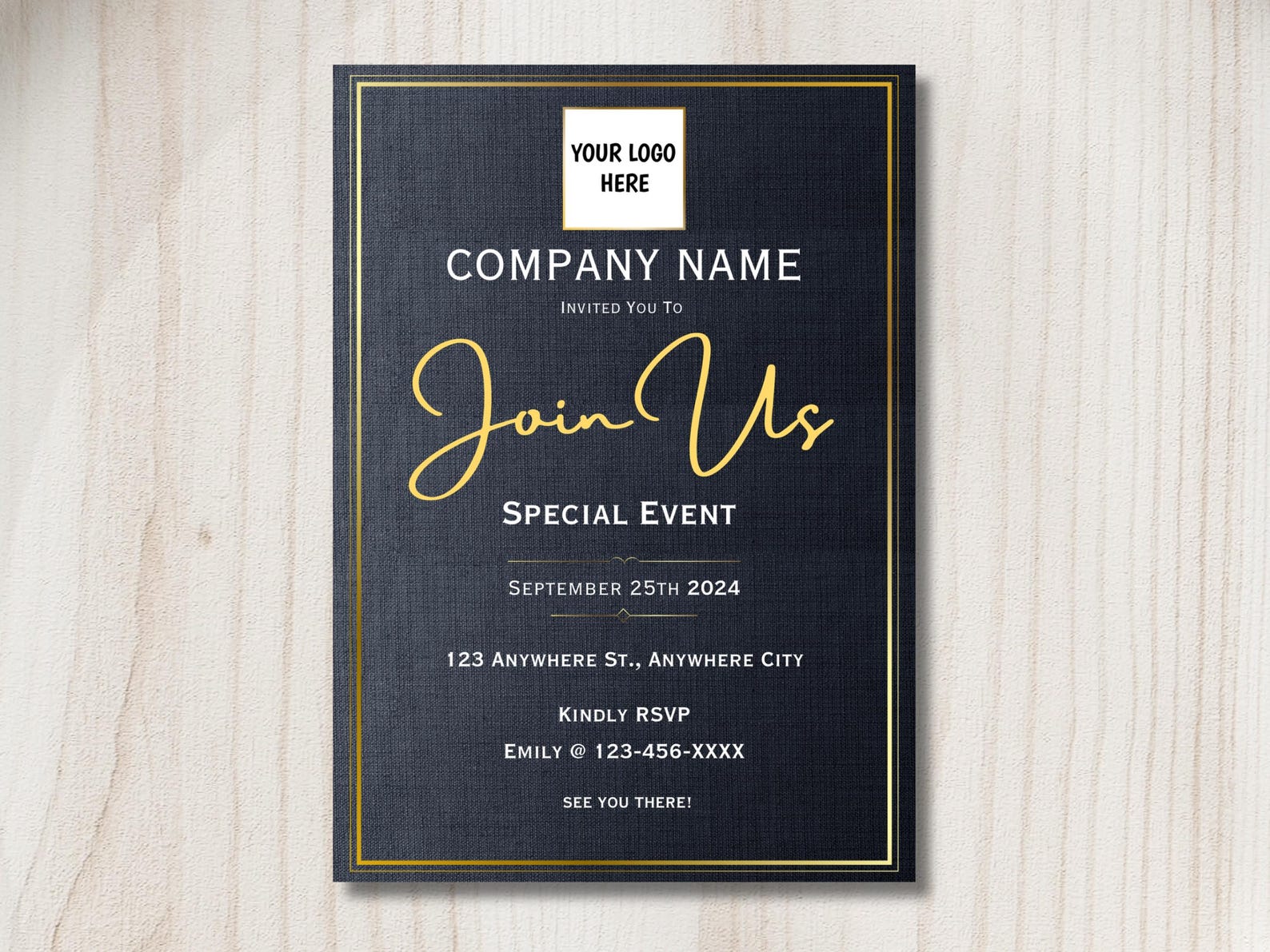 Business Special Event Invitation Template | Company Any Event ...