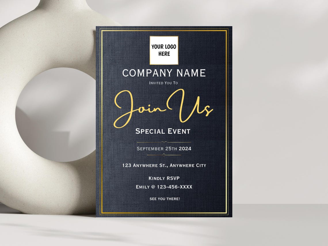 Business Special Event Invitation Template | Company Any Event ...