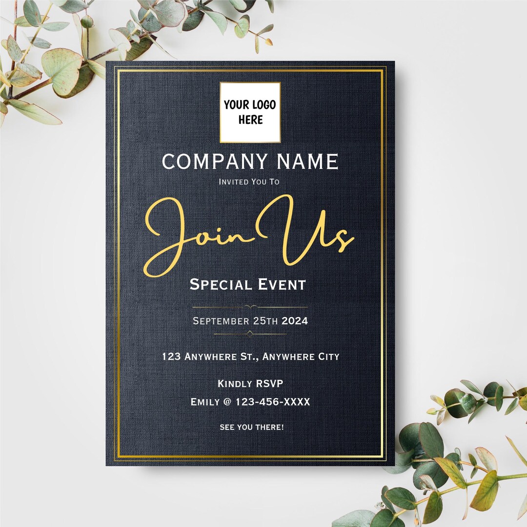 Business Special Event Invitation Template | Company Any Event ...