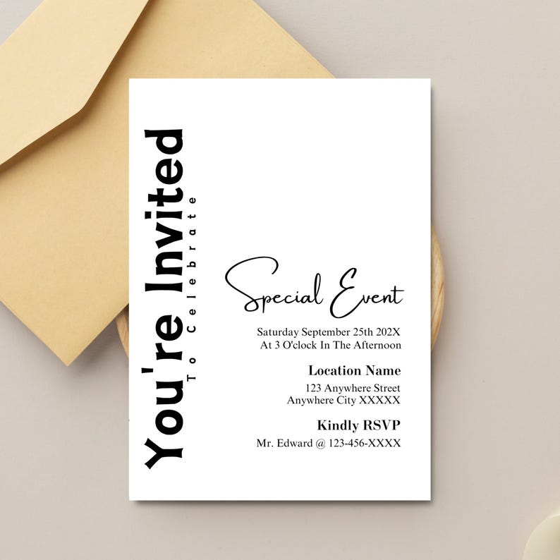 Business Special Event Invitation Template Company Any Event Invitation ...