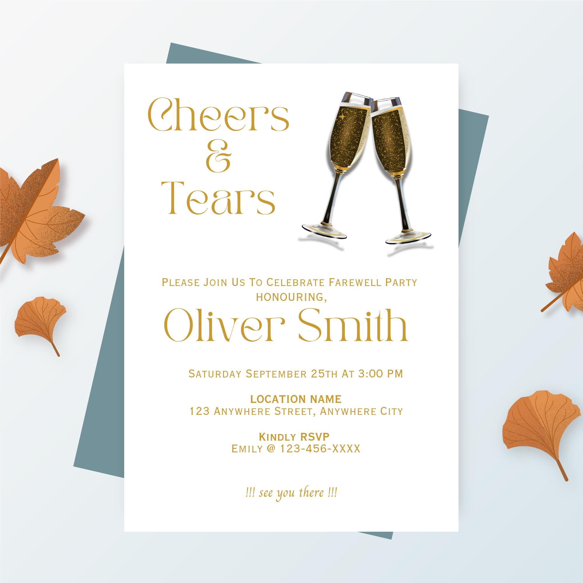 Farewell Party Invitation Templates Going Away Party Invitation Goodbye ...