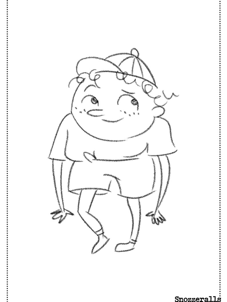 Snozzeralls Characters Colouring Pages: Adorable Kids Activity (digital ...