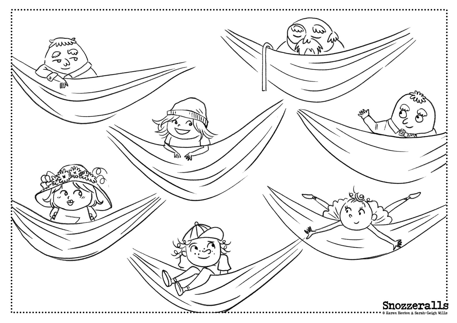 Snozzeralls Characters Colouring Pages: Adorable Kids Activity (digital ...