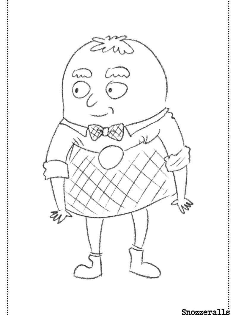 Snozzeralls Characters Colouring Pages: Adorable Kids Activity (digital ...