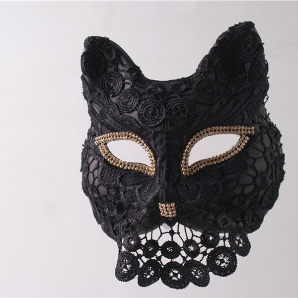 Black Lace Mask - Etsy