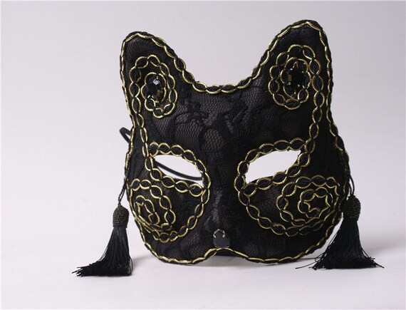Black Fox Masquerade Mask