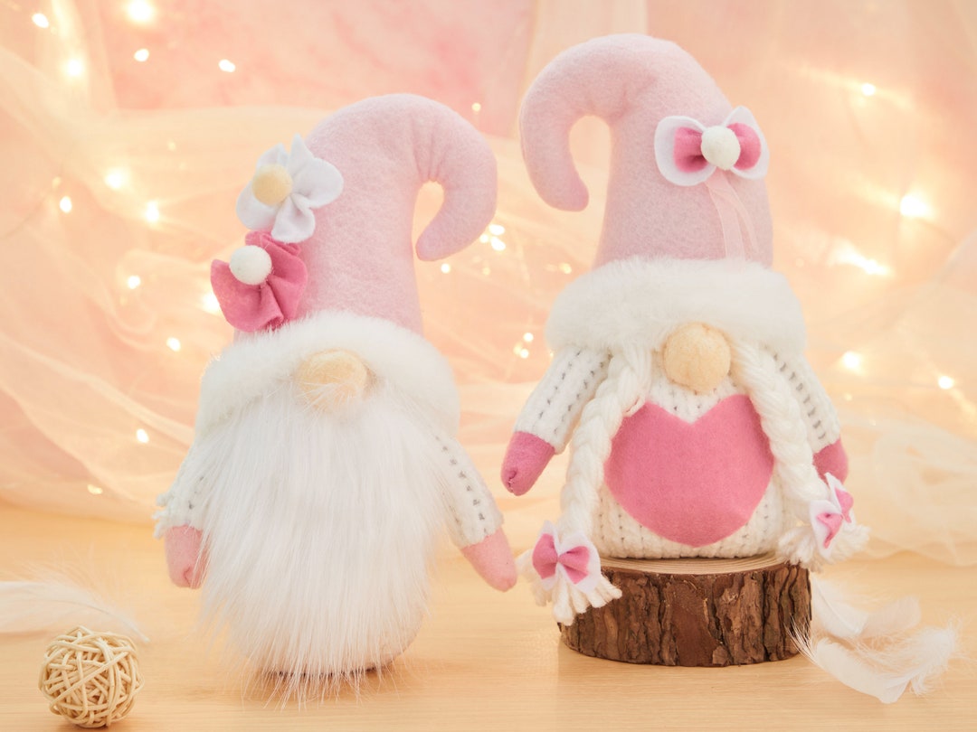 Valentine Gnome Love Gift Stuffed Gnome Plush Gnome Gift for Couple ...