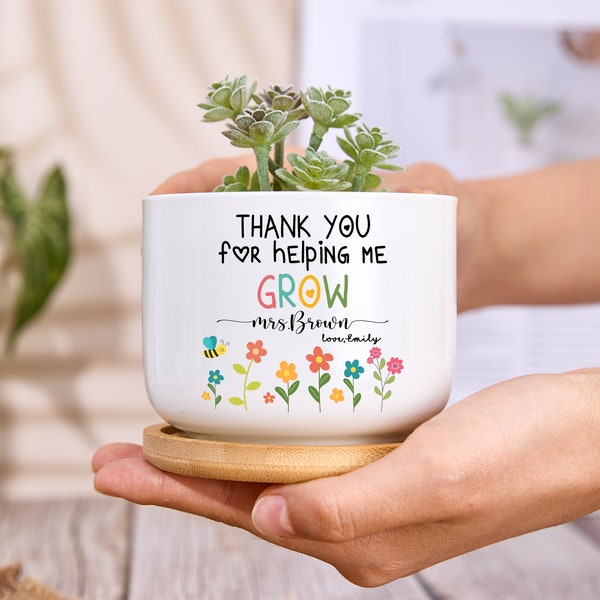 Teacher Ceramic Plant Holder - Etsy