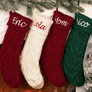 Personalized Christmas Stockings,monogrammed Christmas Stockings With ...