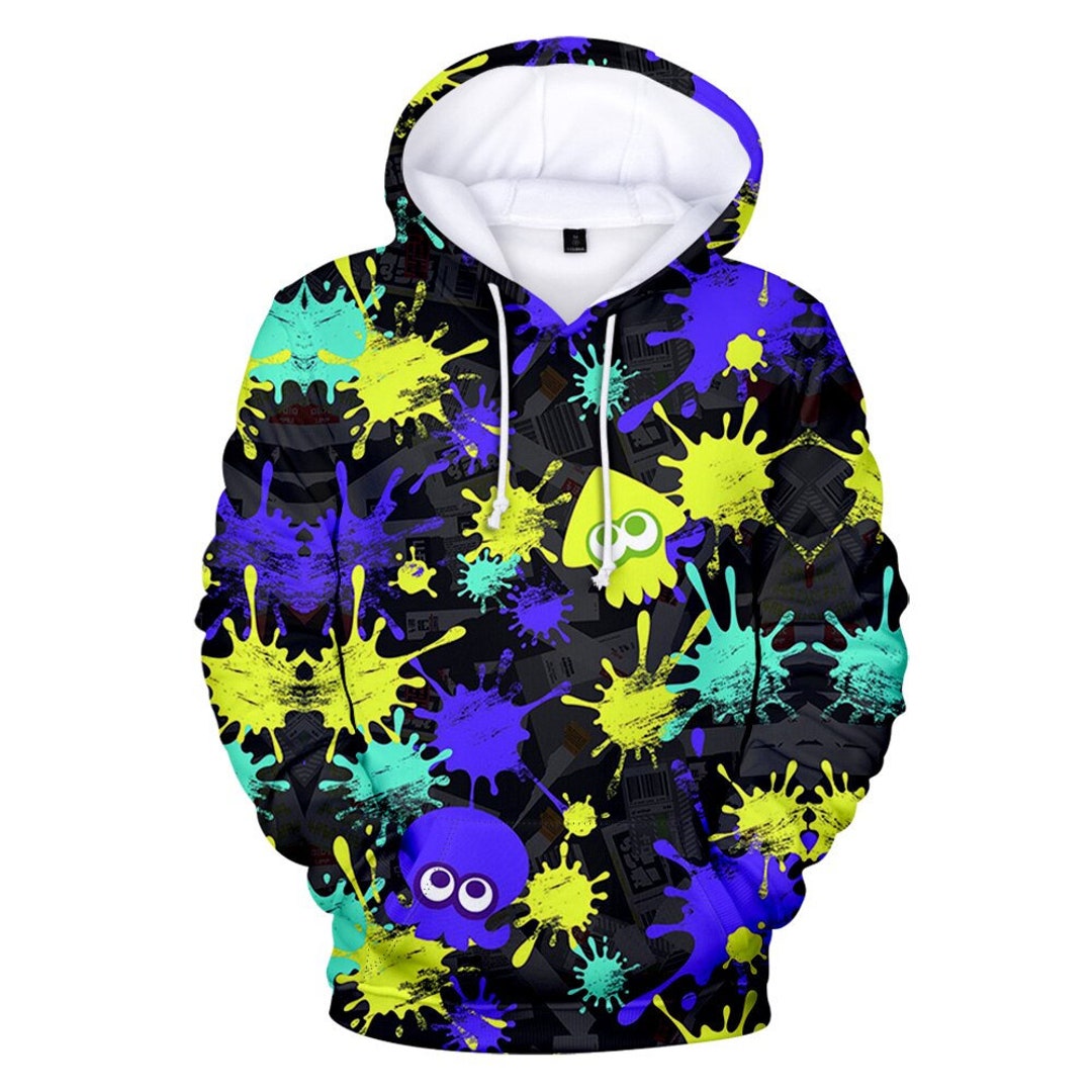 Splatoon Hoodie High Quality Hooded Hoodie Custom Creative Top Hoodie ...