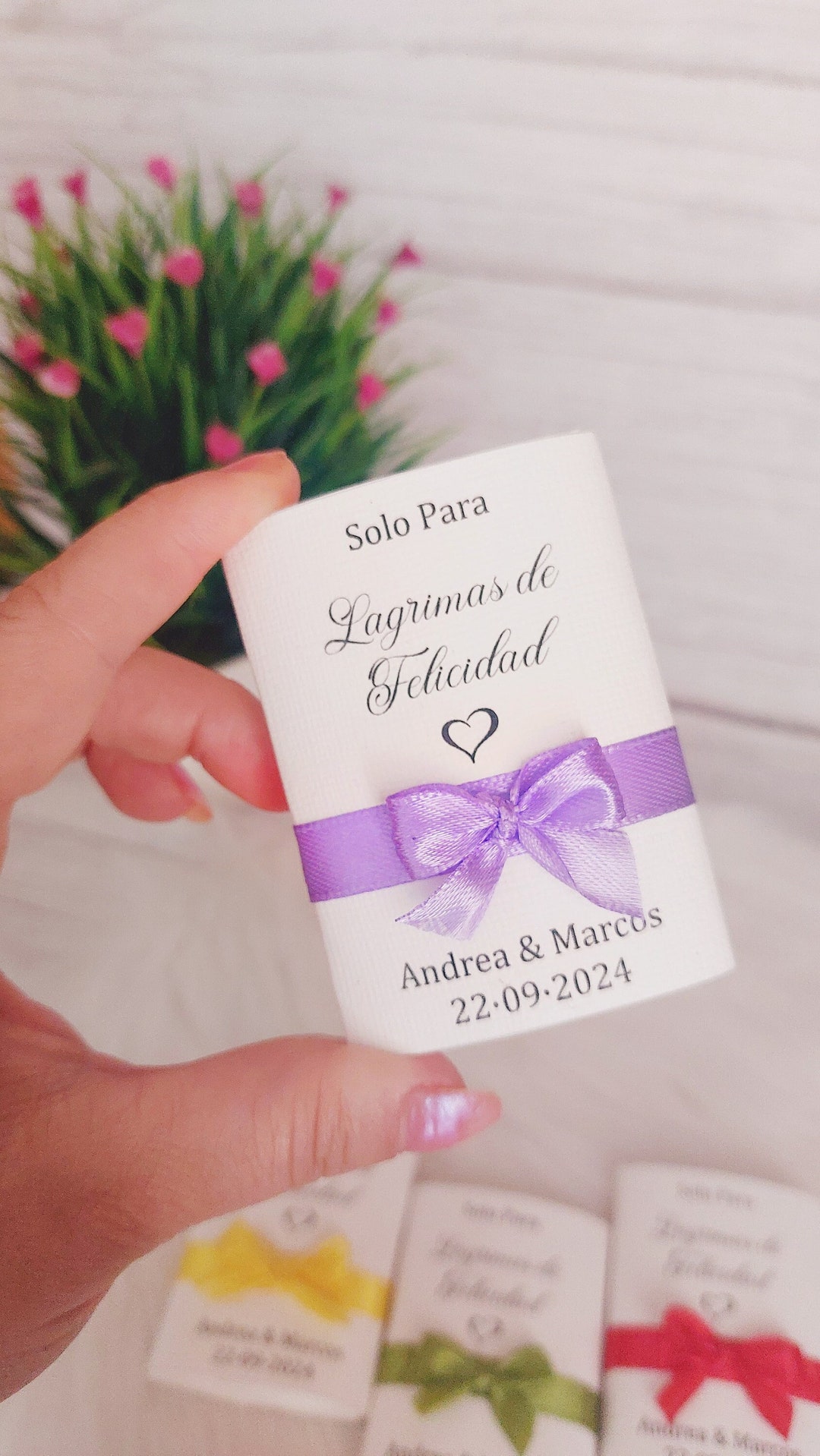 Personalized Wedding Handkerchief Package, Guest Favor, Wedding ...