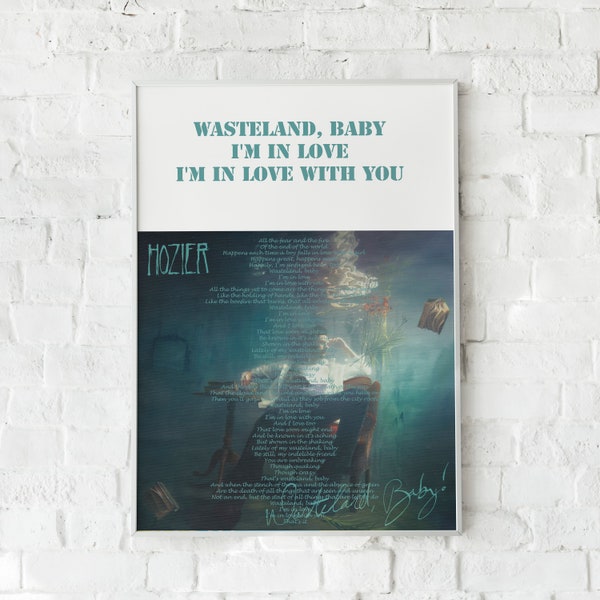 Hozier Wasteland Poster - Etsy