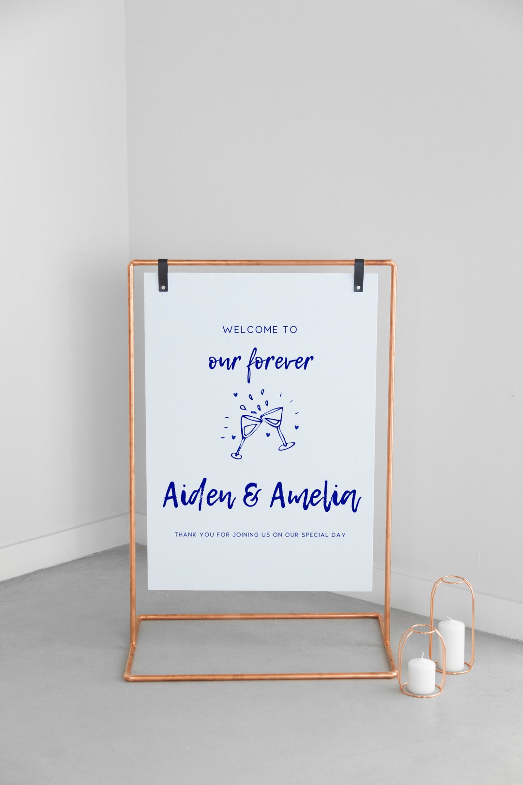 Handwritten Retro Welcome Sign, 70s Champagne Table Chart, Handwritten ...