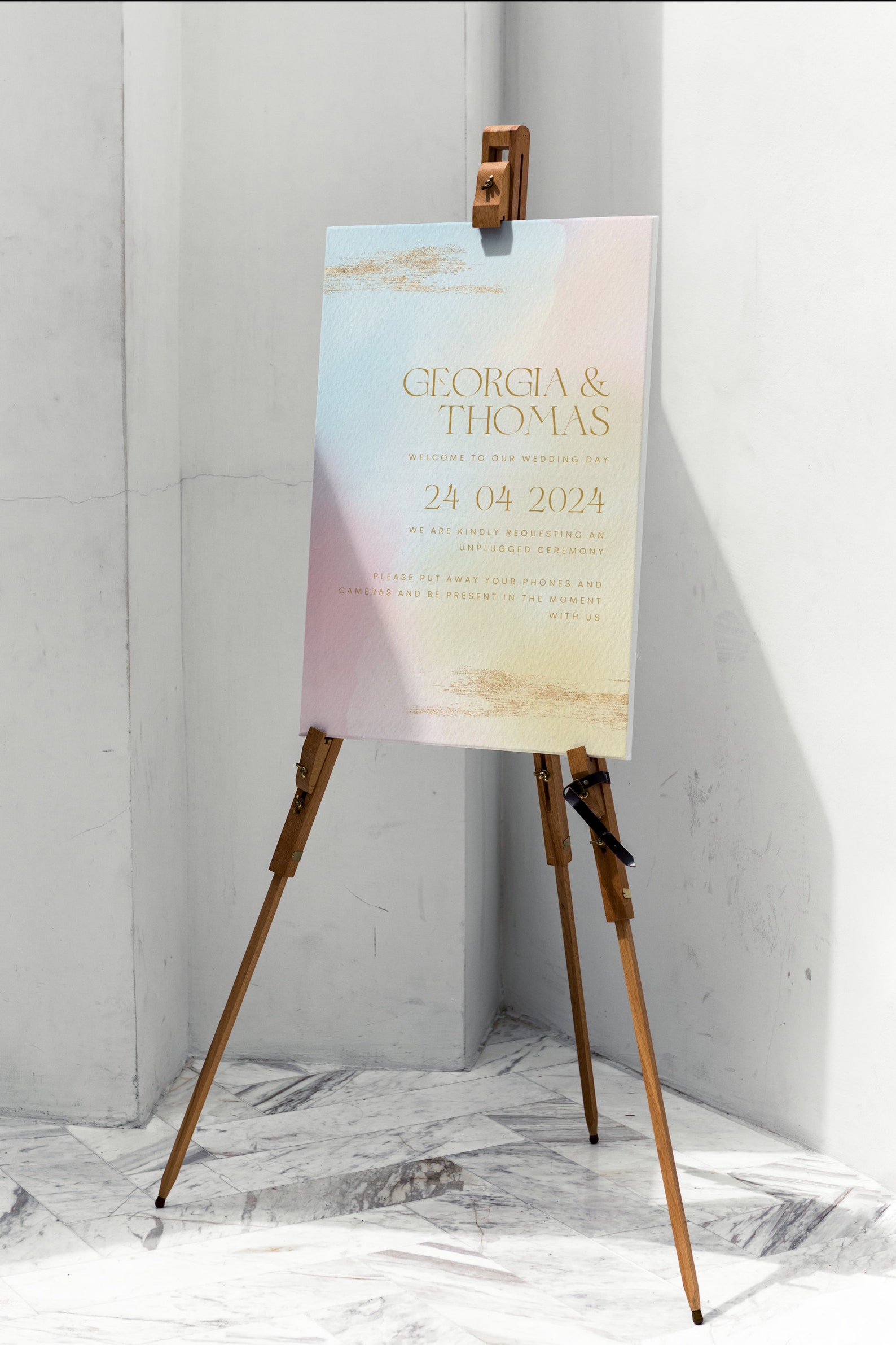 Pastel Watercolor Welcome Sign, Pastel Watercolour Table Chart, Pastel ...