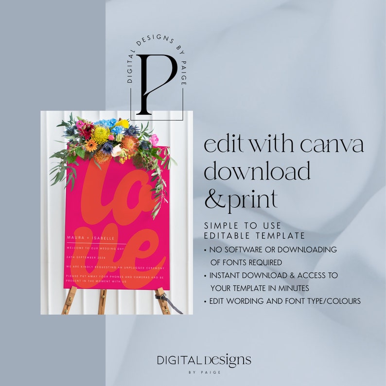 70s Retro Wedding Welcome Sign 70s Retro Table Chart 70s - Etsy