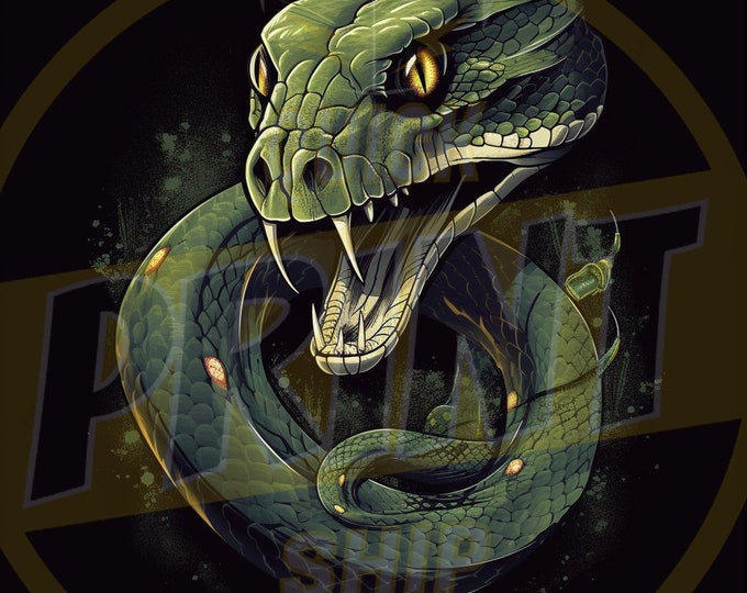 Python Design | Digital Image File | Snake | Scary T-shirt - Etsy