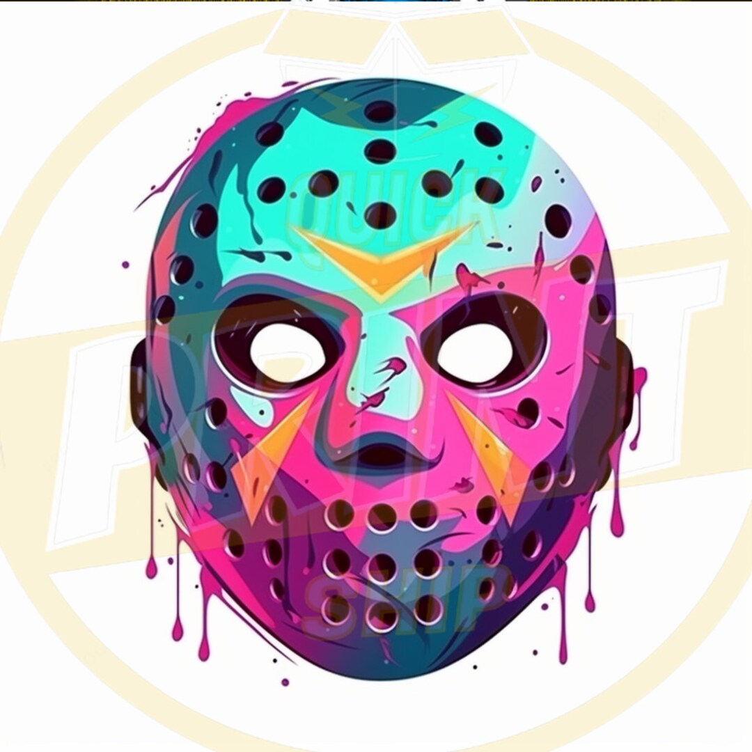 Jason Voorhees Color Splash Mask (DIGITAL FILE) - Etsy
