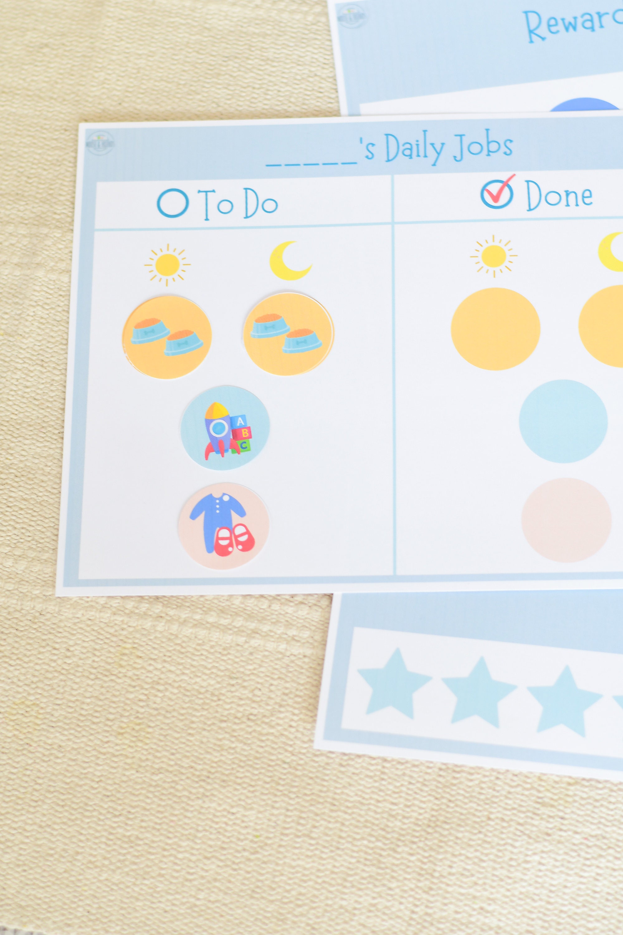 Customizable Job Chart Printable With Reward Tracking and - Etsy