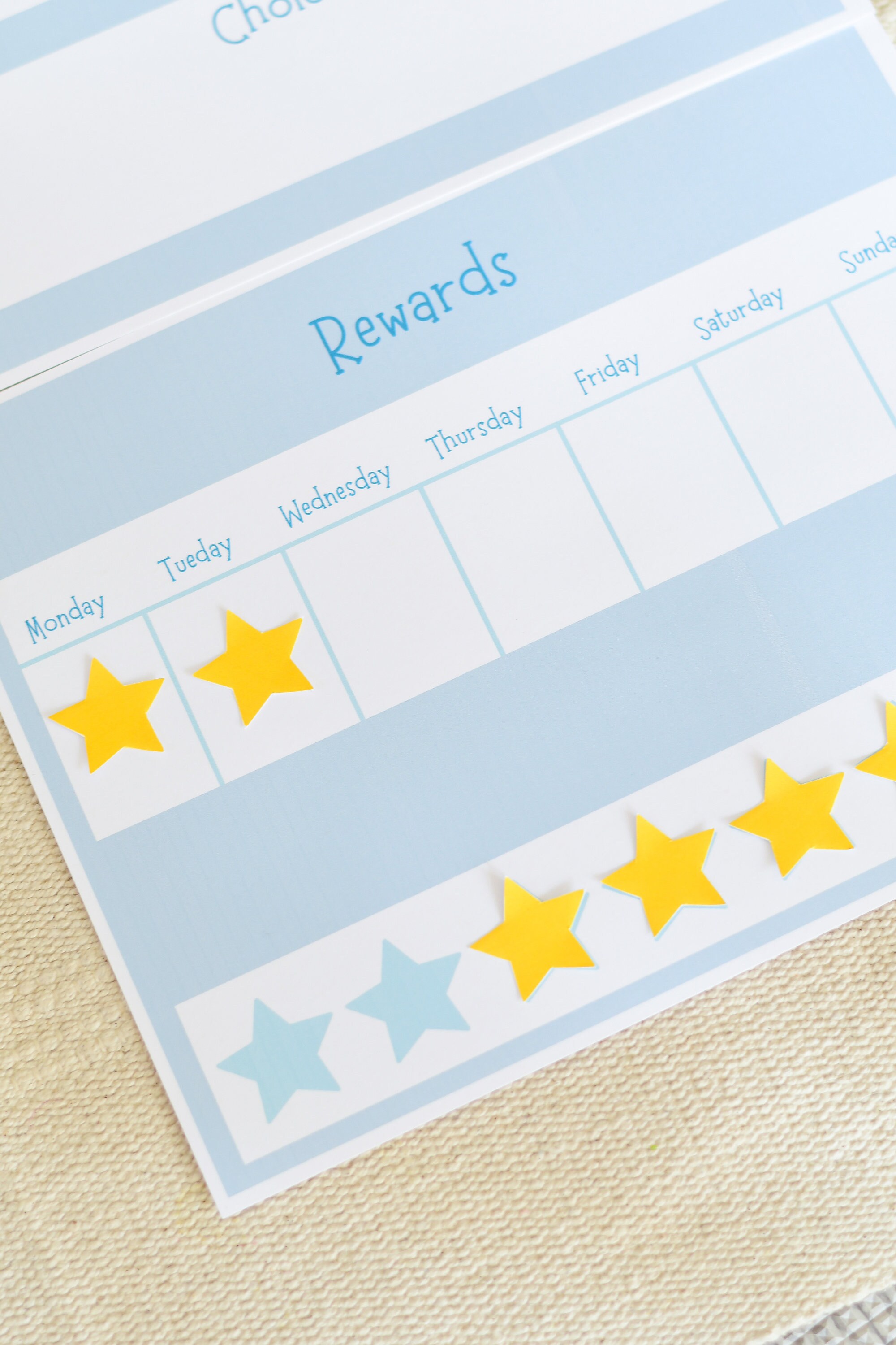 Customizable Job Chart Printable With Reward Tracking and - Etsy