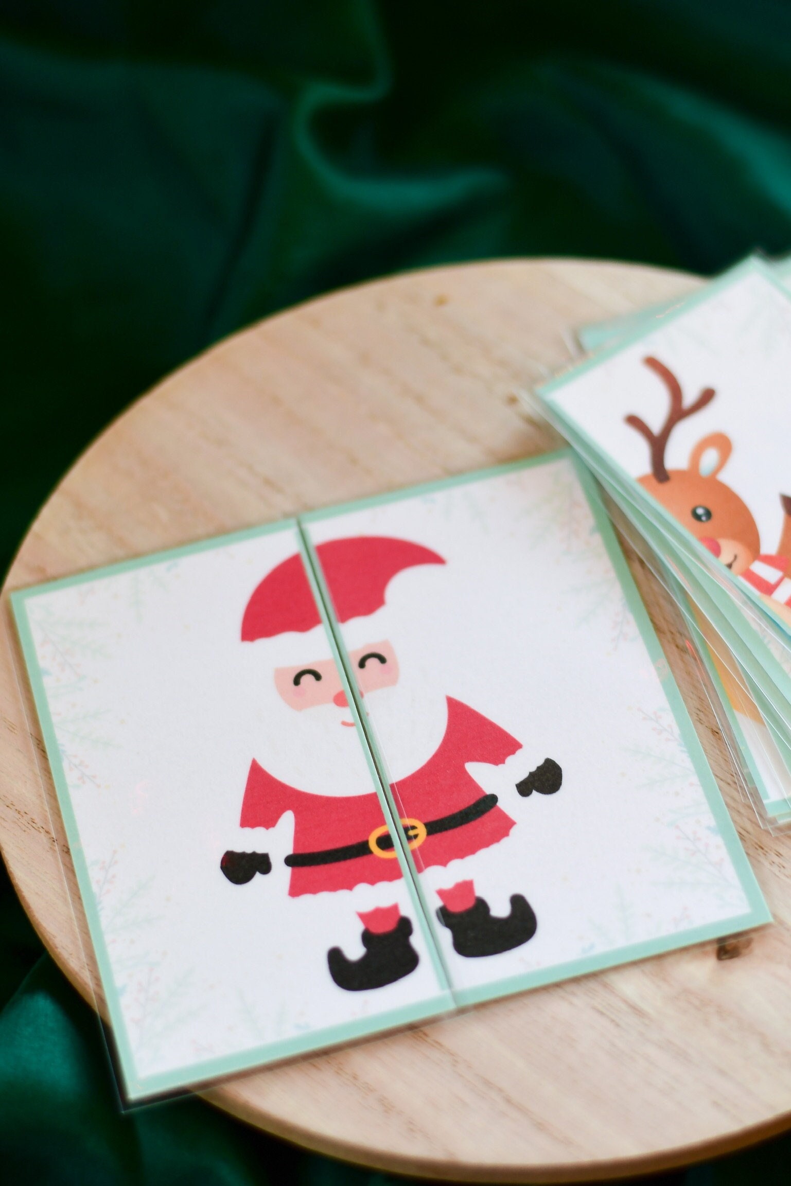 Holiday Puzzle Matching Activity Card Printable, Montessori Shelf ...