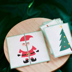 Holiday Puzzle Matching Activity Card Printable, Montessori Shelf ...