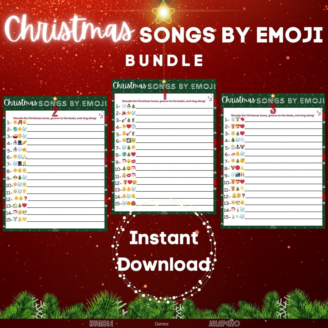 Christmas Emoji Song Game Bundle, Emoji Game, Christmas Emoji ... Christmas Emoji Song Game Bundle, Emoji Game, Christmas Emoji ...
