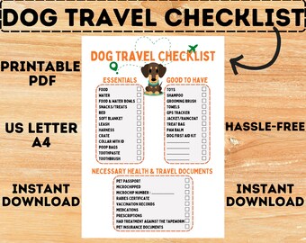 Dog Packing Form - Etsy