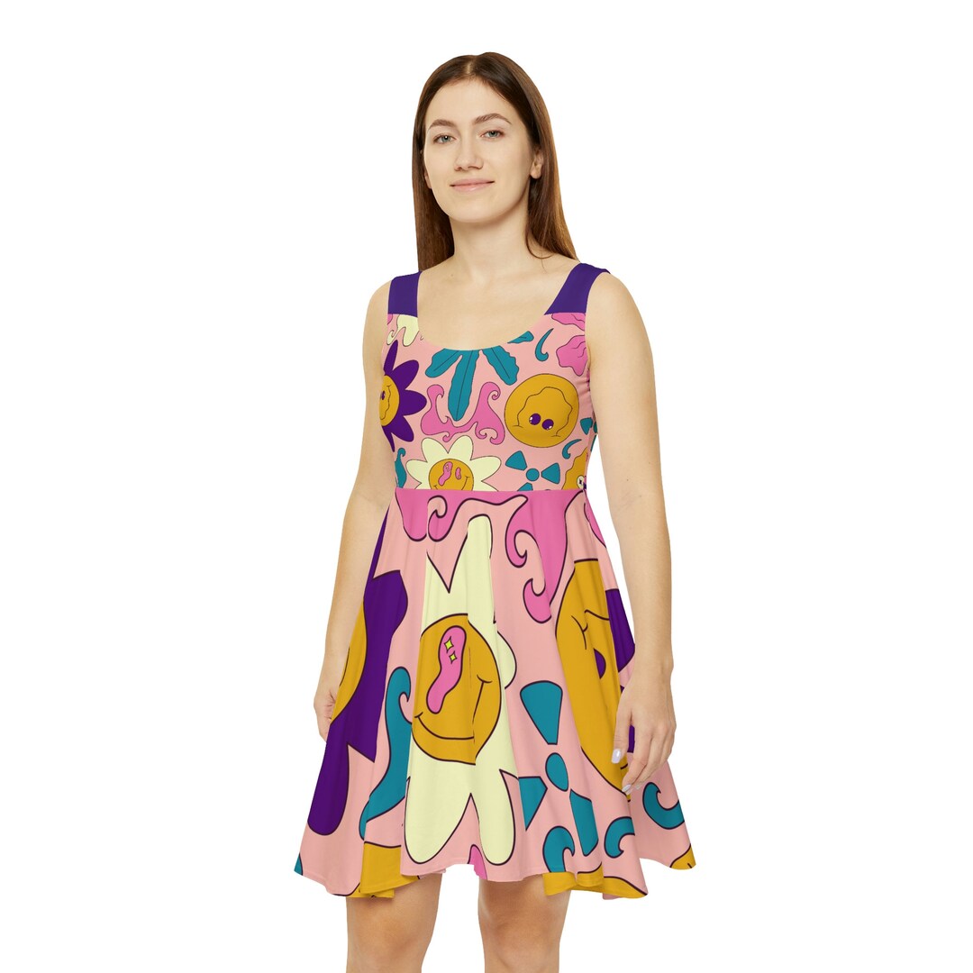 Psychedelic Trippy, EDM Festival Wear, Rave Wear, Melting Smiley Face ...