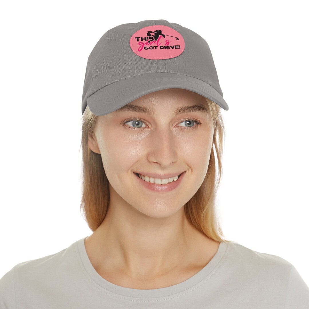 Golf Girlie Hat, Golf Girl Hat, Dad Hat With Leather Patch (round) - Etsy