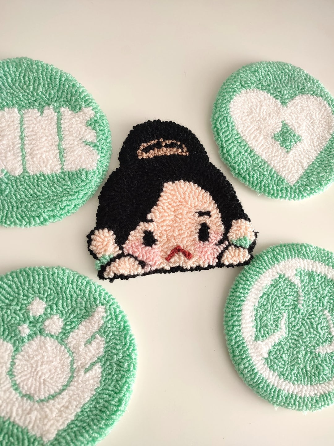 Valorant Sage Coaster | Punch Needle Coaster | Gamer Gift | Handmade ...