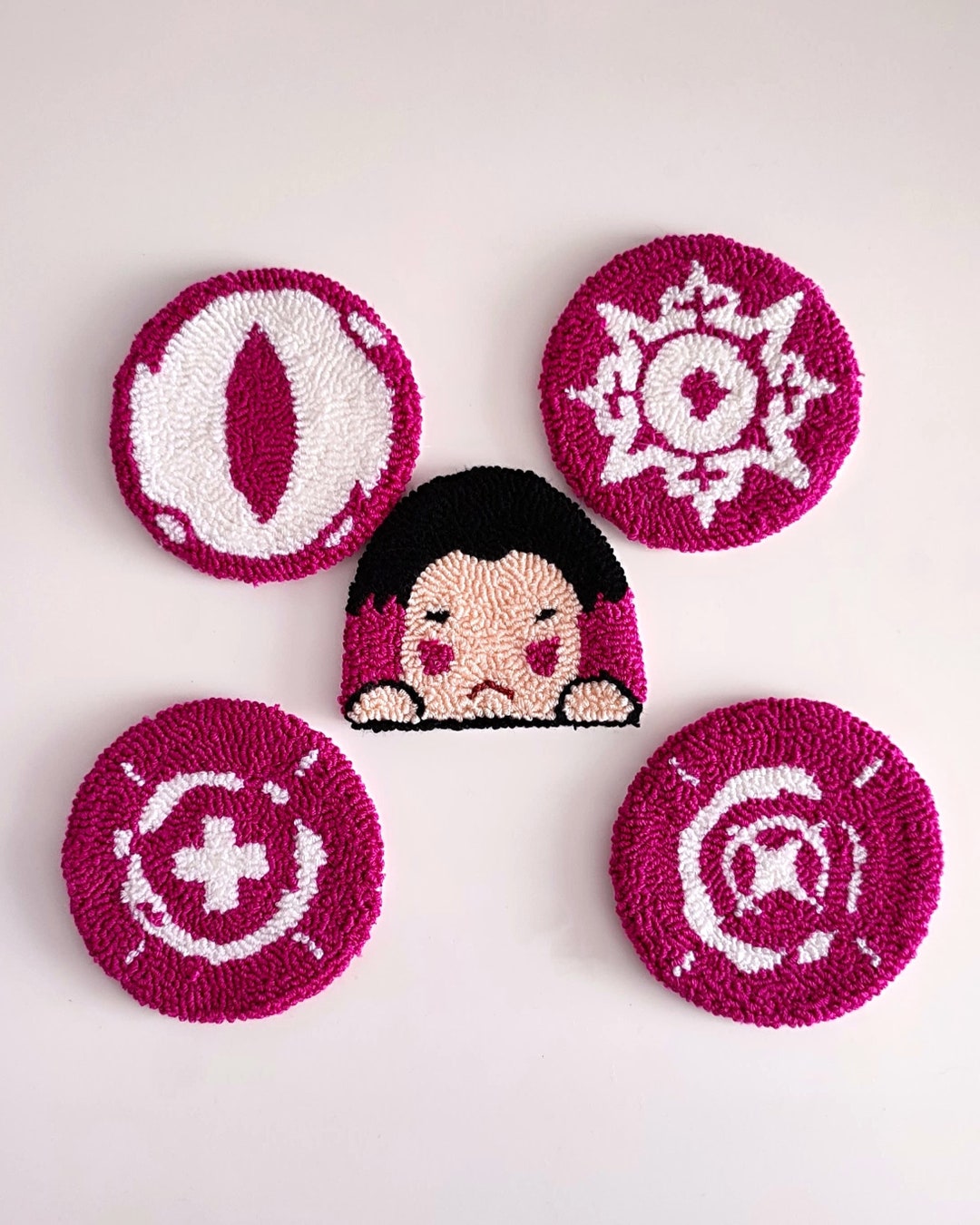 Valorant Reyna Punch Needle Coaster Gamer Gift Valorant Fan Art Unique ...