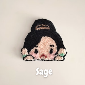 Valorant Sage Coaster | Punch Needle Coaster | Gamer Gift | Handmade ...