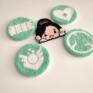 Valorant Sage Coaster | Punch Needle Coaster | Gamer Gift | Handmade ...