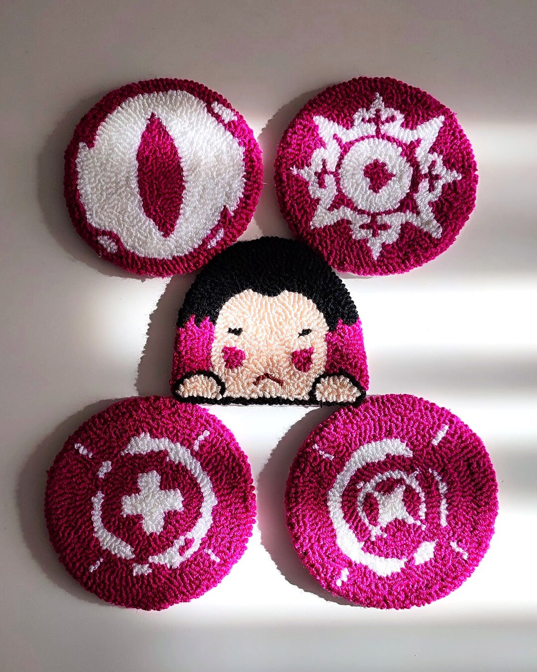 Valorant Reyna Punch Needle Coaster | Gamer Gift | Valorant Fan Art ...