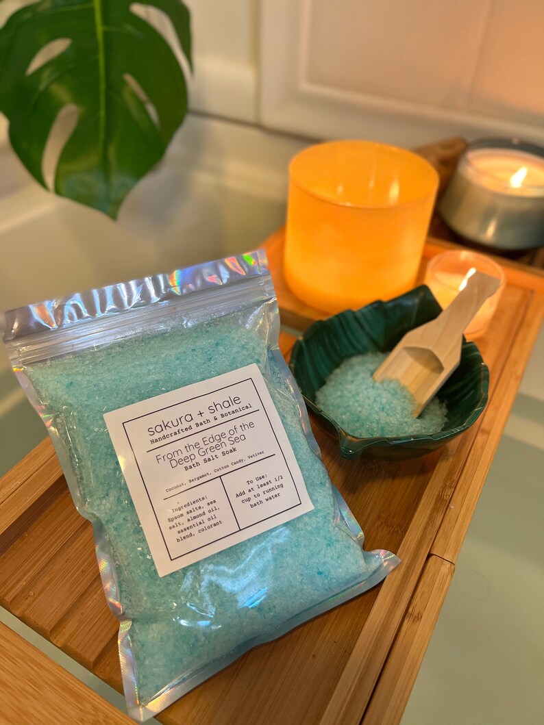 From the Edge of the Deep Green Sea Bath Salt Soak - Etsy