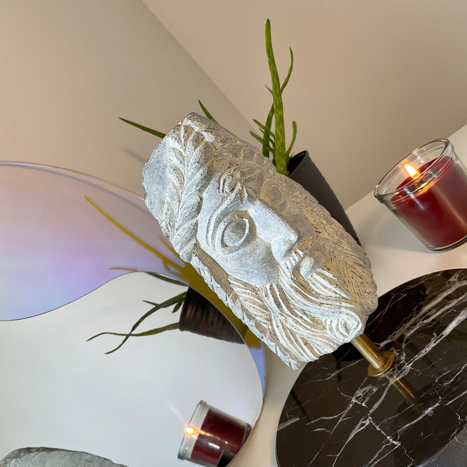 Zeus Stone Sculpture Statue Greek Mythology Ancient Luxury - Etsy