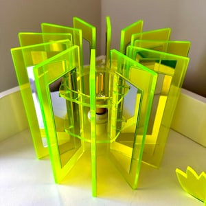 Neon Acrylic Table Lamp: Art Deco Modern Home Decor Lighting - Etsy