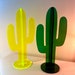 12 Acrylic Cactus Sculpture Modern Bohemian Home Decor, Neon Acrylic ...