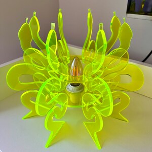 Neon Acrylic Snake Table Lamp: Modern Art Decor, E14 - Etsy