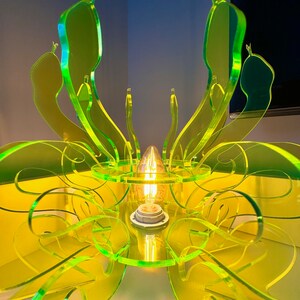 Neon Acrylic Snake Table Lamp: Modern Art Decor, E14 - Etsy