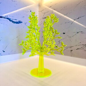 Neon Pink & Yellow Acrylic Tree Sculpture | Contemporary Art and ...