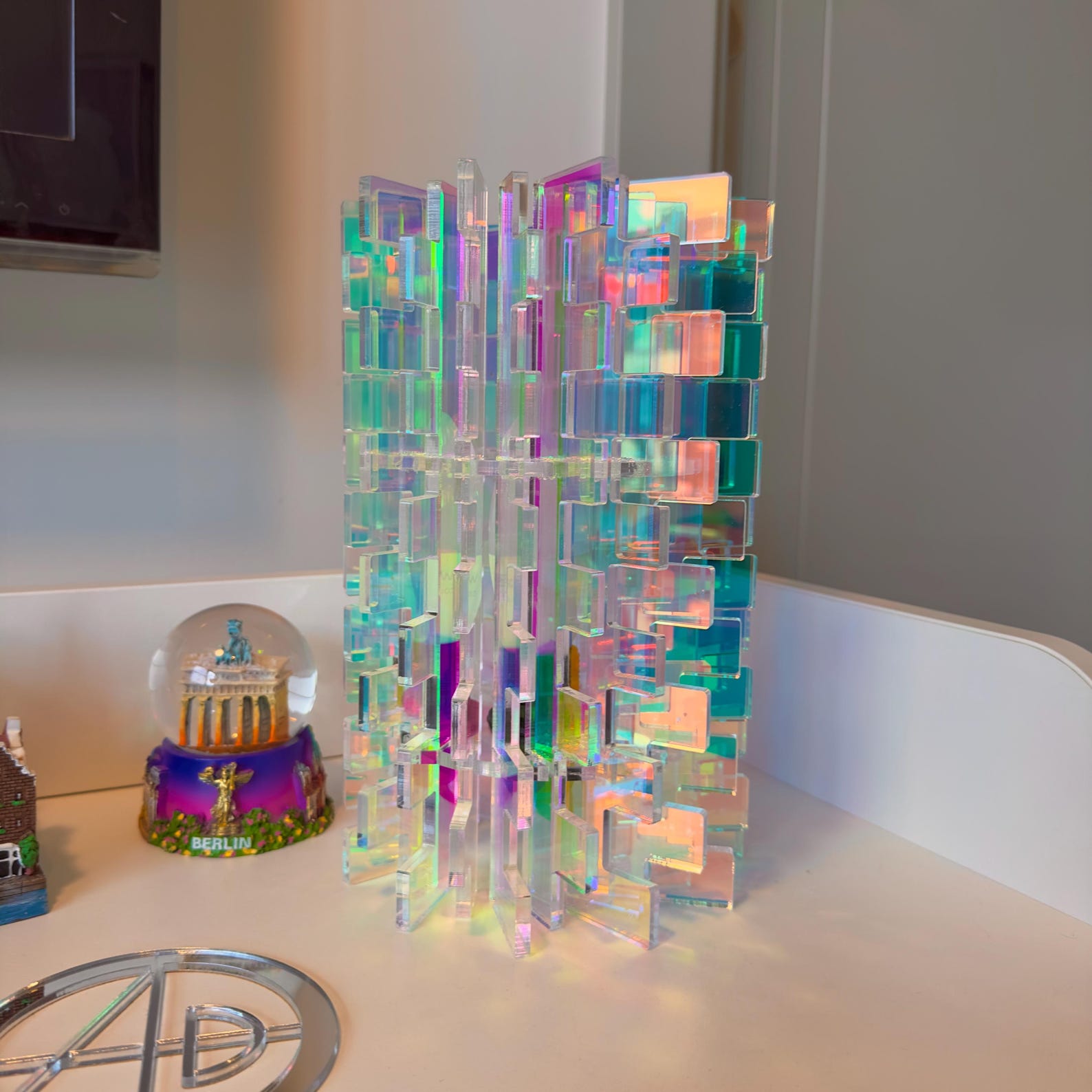 Iridescent Color Changing Lamp – Cozy Ambient Light for Bedroom ...