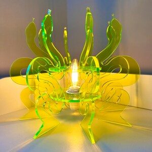 Neon Acrylic Snake Table Lamp: Modern Art Decor, E14 - Etsy