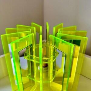 Neon Acrylic Table Lamp: Art Deco Modern Home Decor Lighting - Etsy
