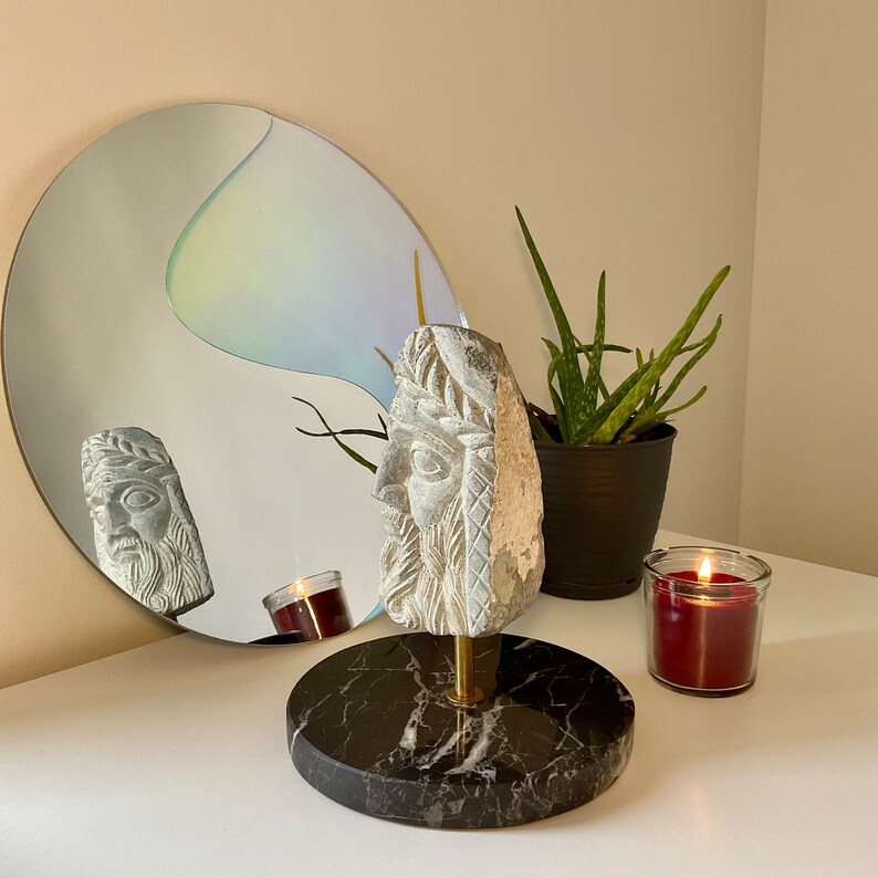 Zeus Stone Sculpture Statue Greek Mythology Ancient Luxury - Etsy