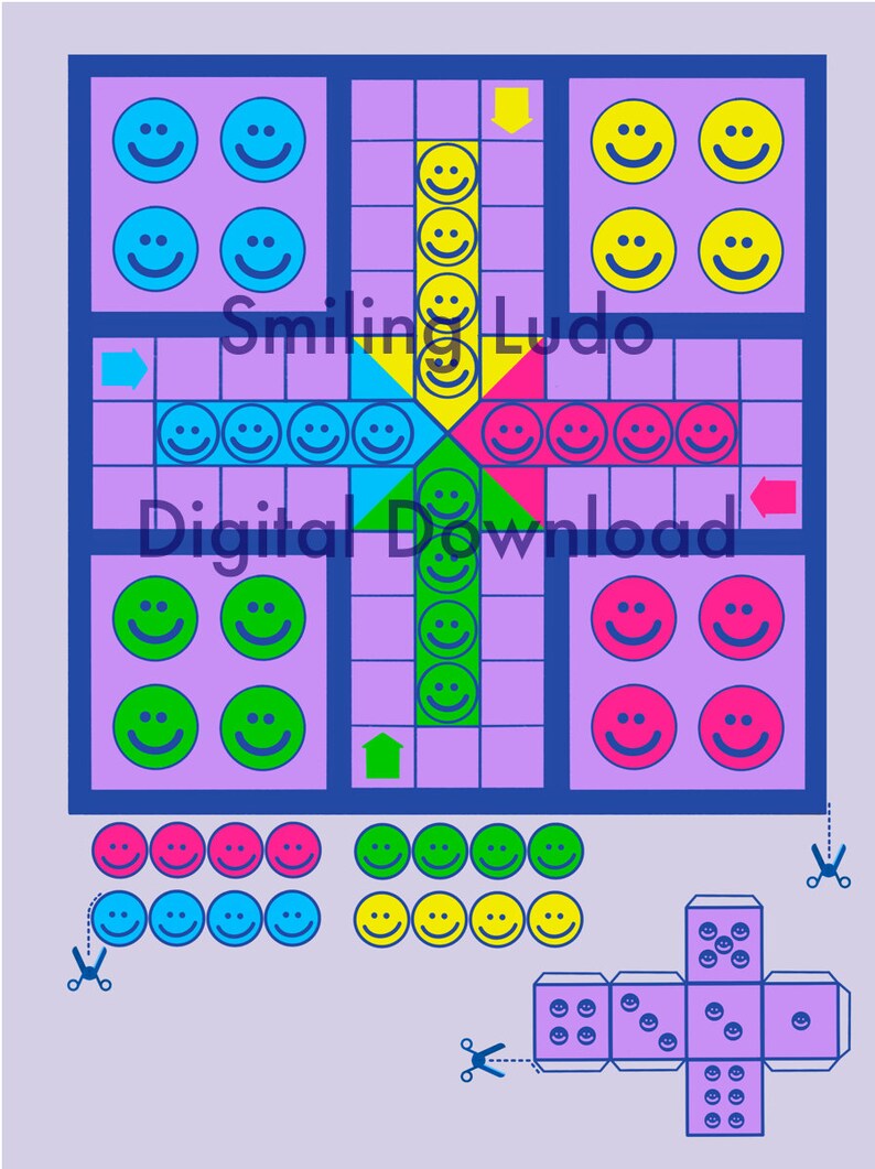 Smiling Ludo Printable - Etsy